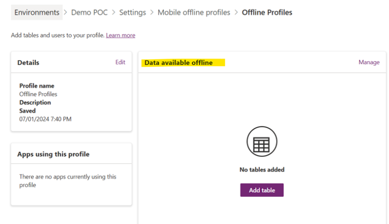 Enable Mobile Offline for Model Driven Apps in Power Apps - AqualityCRM